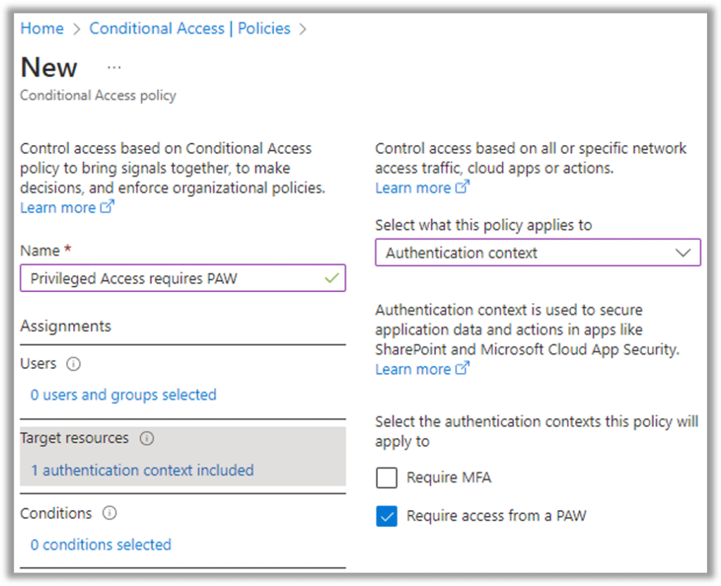 An Introduction To Protected Actions In Conditional Access Ravenswood